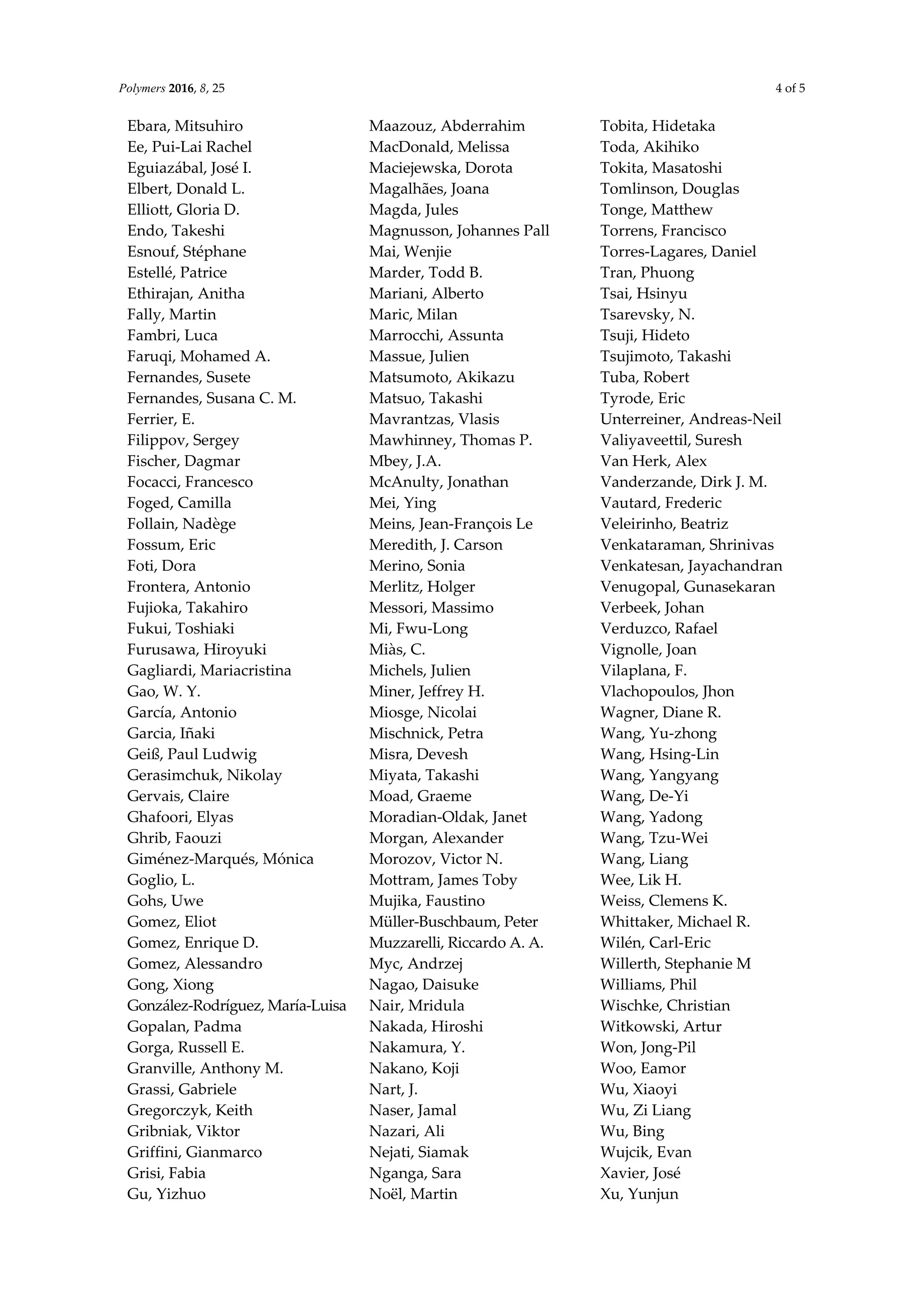 polymers aknowledgement-08-00025 | PDF