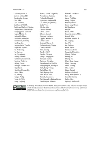 polymers aknowledgement-08-00025 | PDF