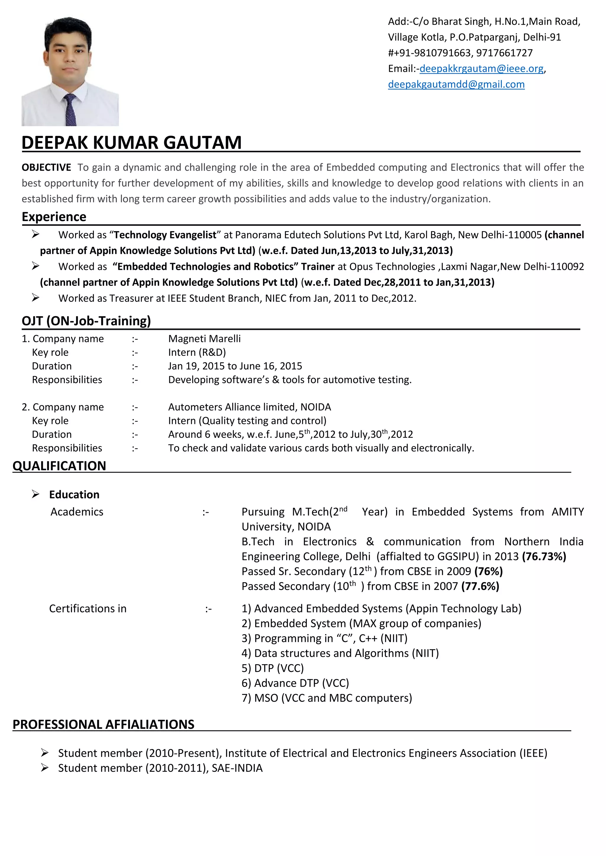 Deepak Kumar Gautam | PDF