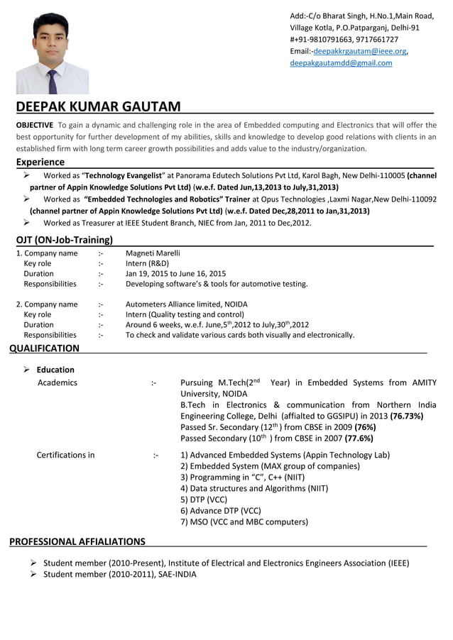 Deepak Kumar Gautam | PDF | Computing | Technology & Computing