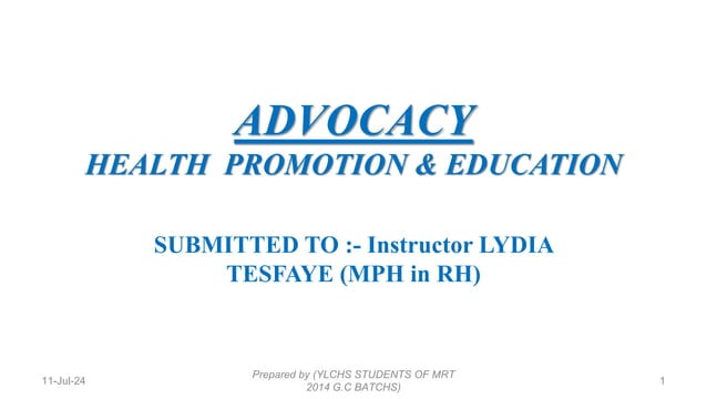 00 Advocacy Health education and promotion.pptx