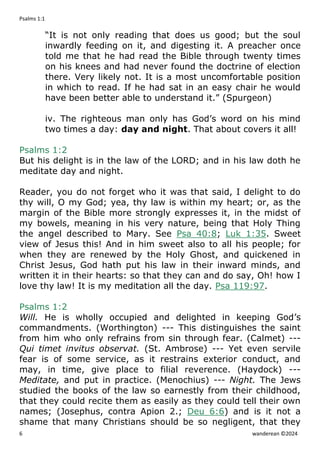 Psalms 1:2 - Collection of Biblical Commentaries | PDF