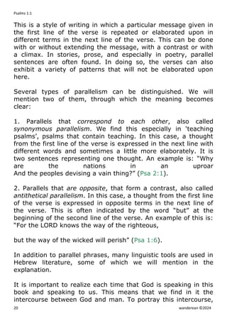Psalms 1:1-2 - Collection of Biblical Commentaries | PDF
