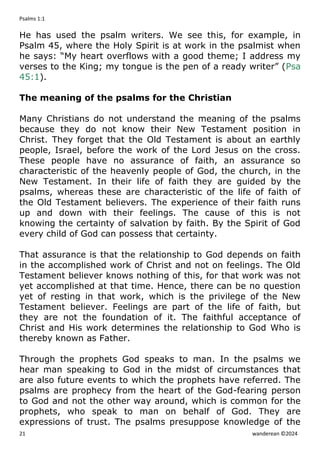 Psalms 1:1-2 - Collection of Biblical Commentaries | PDF