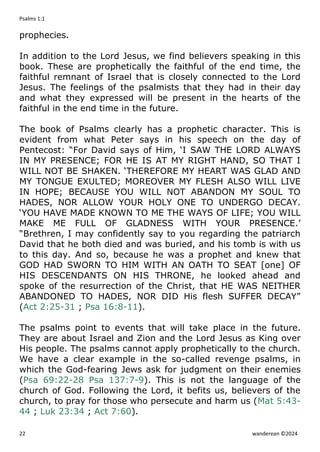 Psalms 1:1-2 - Collection of Biblical Commentaries | PDF