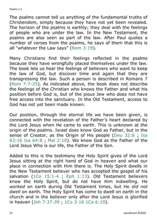 Psalms 1:1-2 - Collection of Biblical Commentaries | PDF