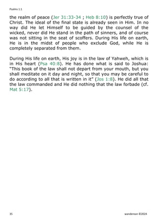 Psalms 1:1-2 - Collection of Biblical Commentaries | PDF