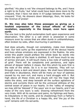 Psalms 1:1-2 - Collection of Biblical Commentaries | PDF