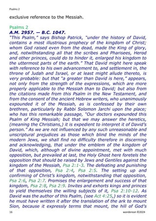 Psalms Chapter 2 - Collection of Biblical Commentaries | PDF