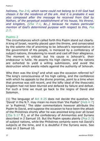 Psalms Chapter 2 - Collection of Biblical Commentaries | PDF