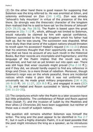 Psalms Chapter 2 - Collection of Biblical Commentaries | PDF