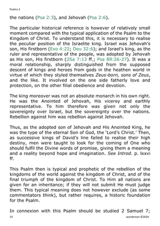 Psalms Chapter 2 - Collection of Biblical Commentaries | PDF