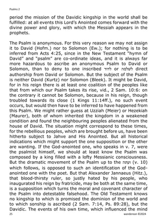 Psalms Chapter 2 - Collection of Biblical Commentaries | PDF