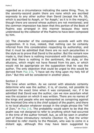 Psalms Chapter 2 - Collection of Biblical Commentaries | PDF