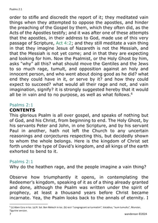 Psalms 2:1 - Collection of Biblical Commentaries | PDF