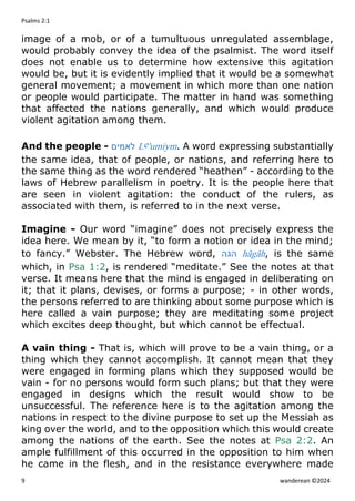 Psalms 2:1 - Collection of Biblical Commentaries | PDF