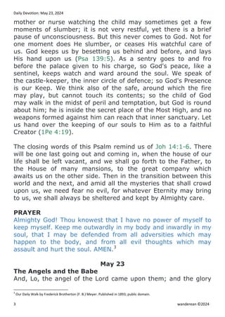 May 23 - Collection of Daily Devotionals | PDF
