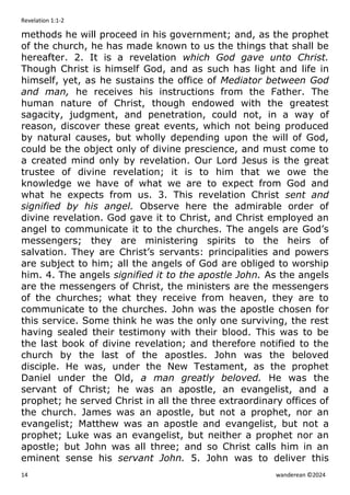 Revelation 1:1-2 - Collection of Biblical Commentaries | PDF