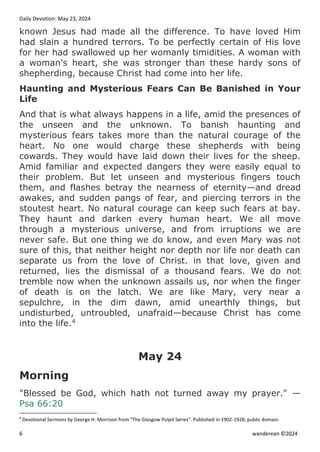 May 24 | Collection of Daily Devotionals | PDF