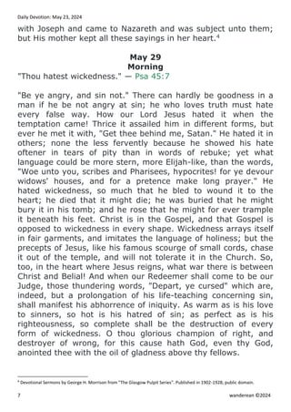 May 29 | Collection of Daily Devotionals | PDF