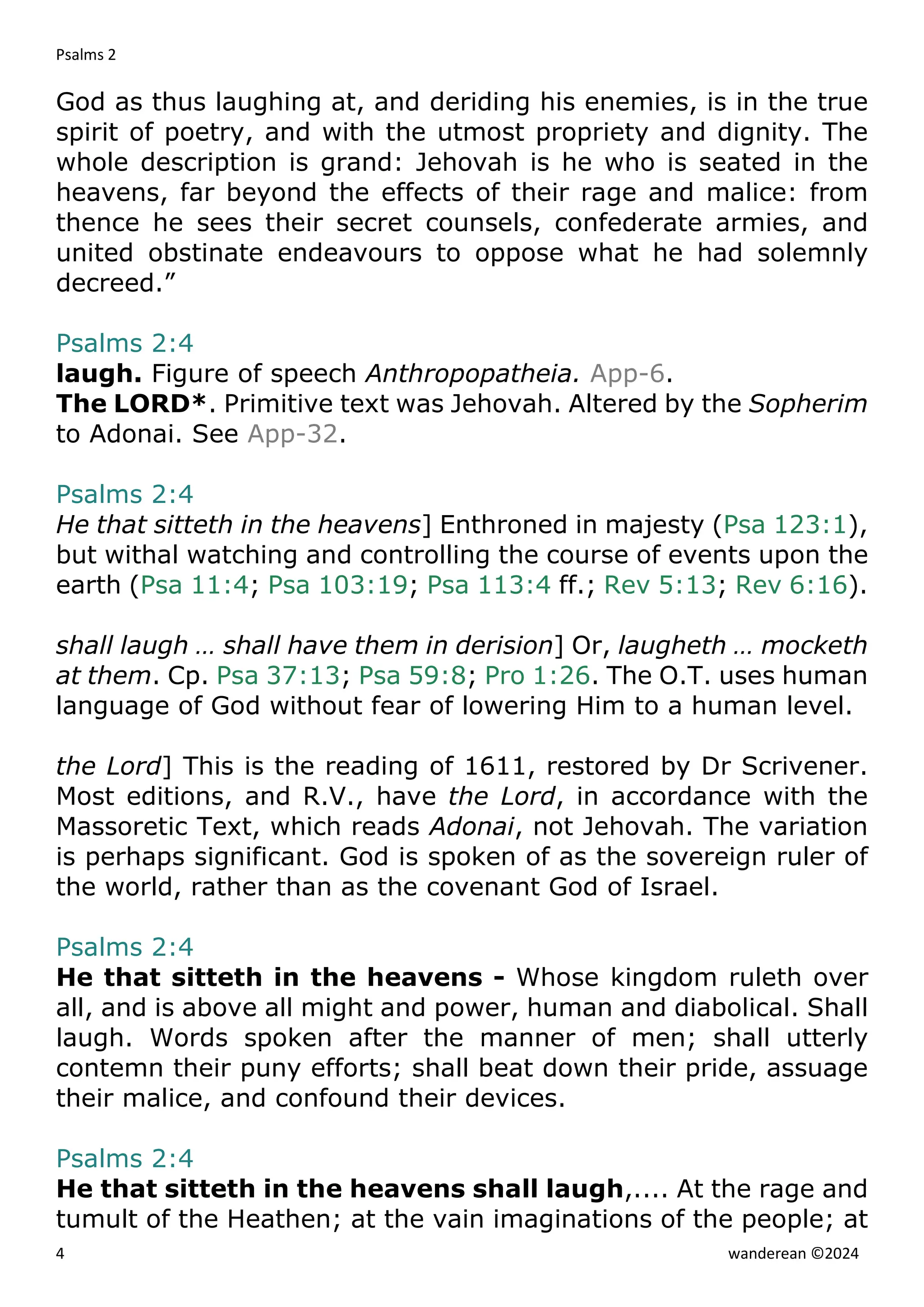 Psalms 2:4 || Collection of Biblical Commentaries | PDF | Christianity ...