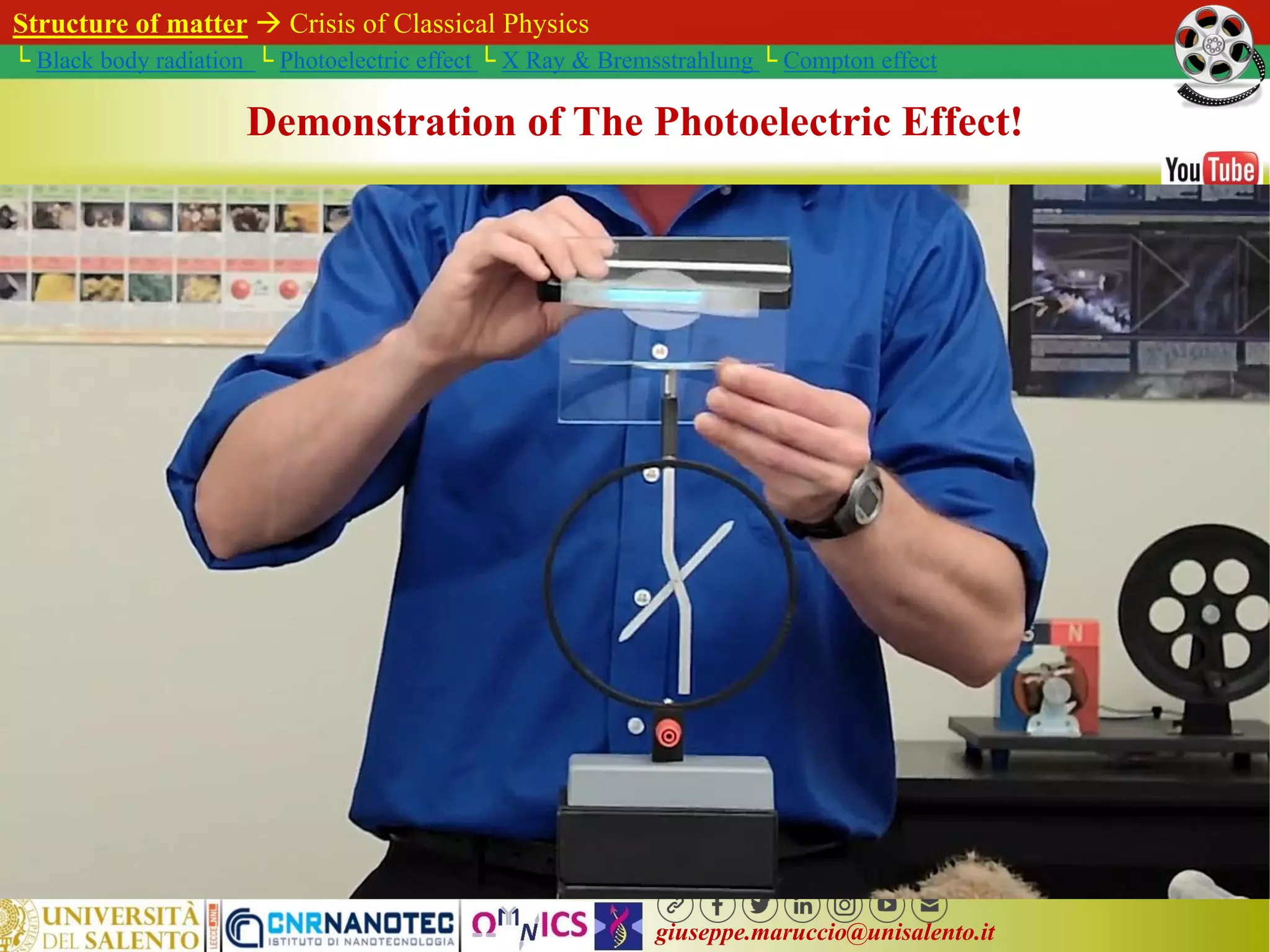 00a_Modern Physics - Structure of Matter - Crisis, energy quantization & photons | PPT