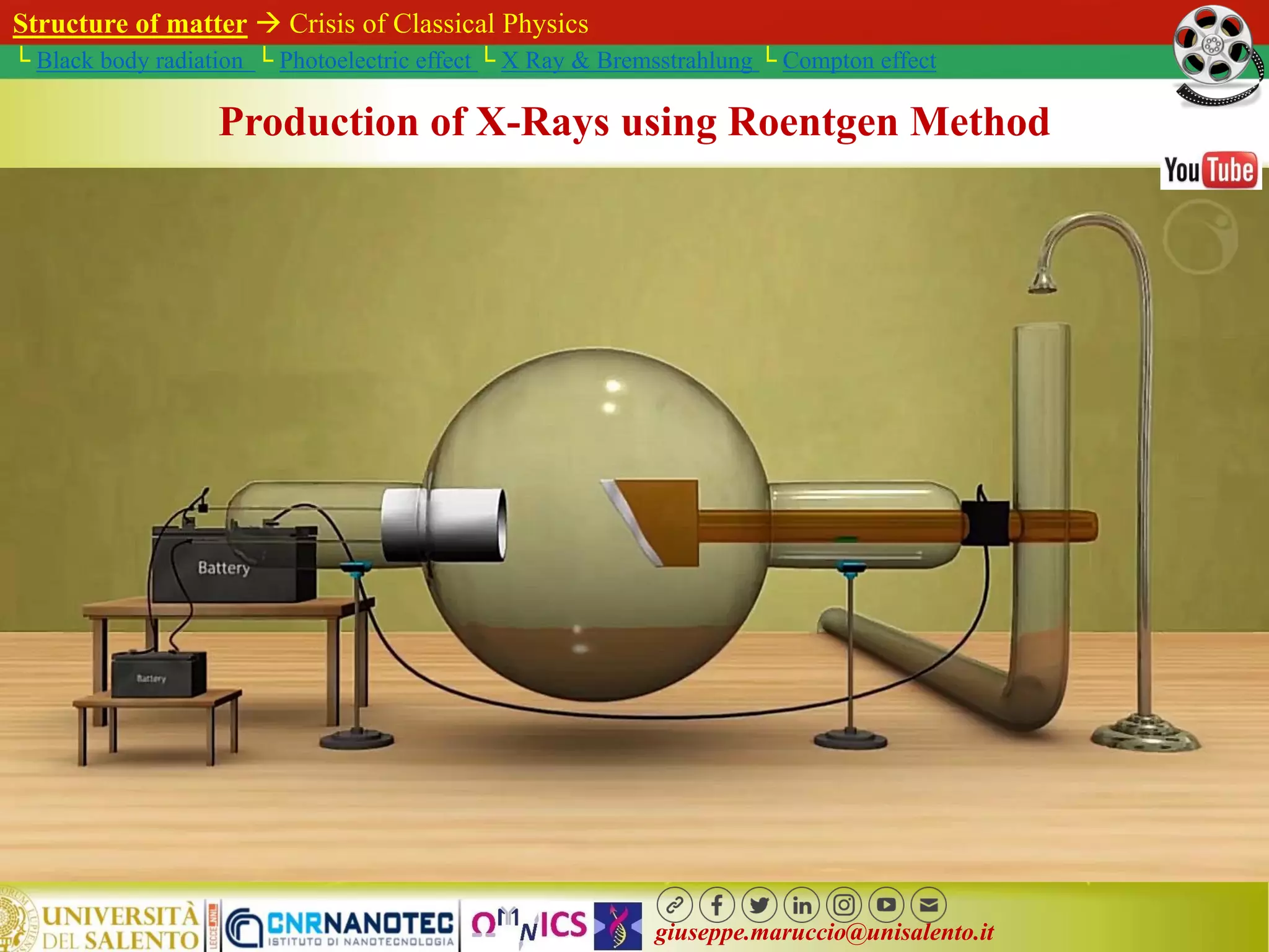 00a_Modern Physics - Structure of Matter - Crisis, energy quantization & photons | PPT