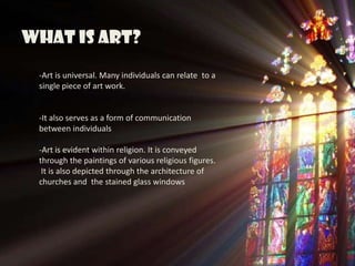 Art and Religion report | PPT