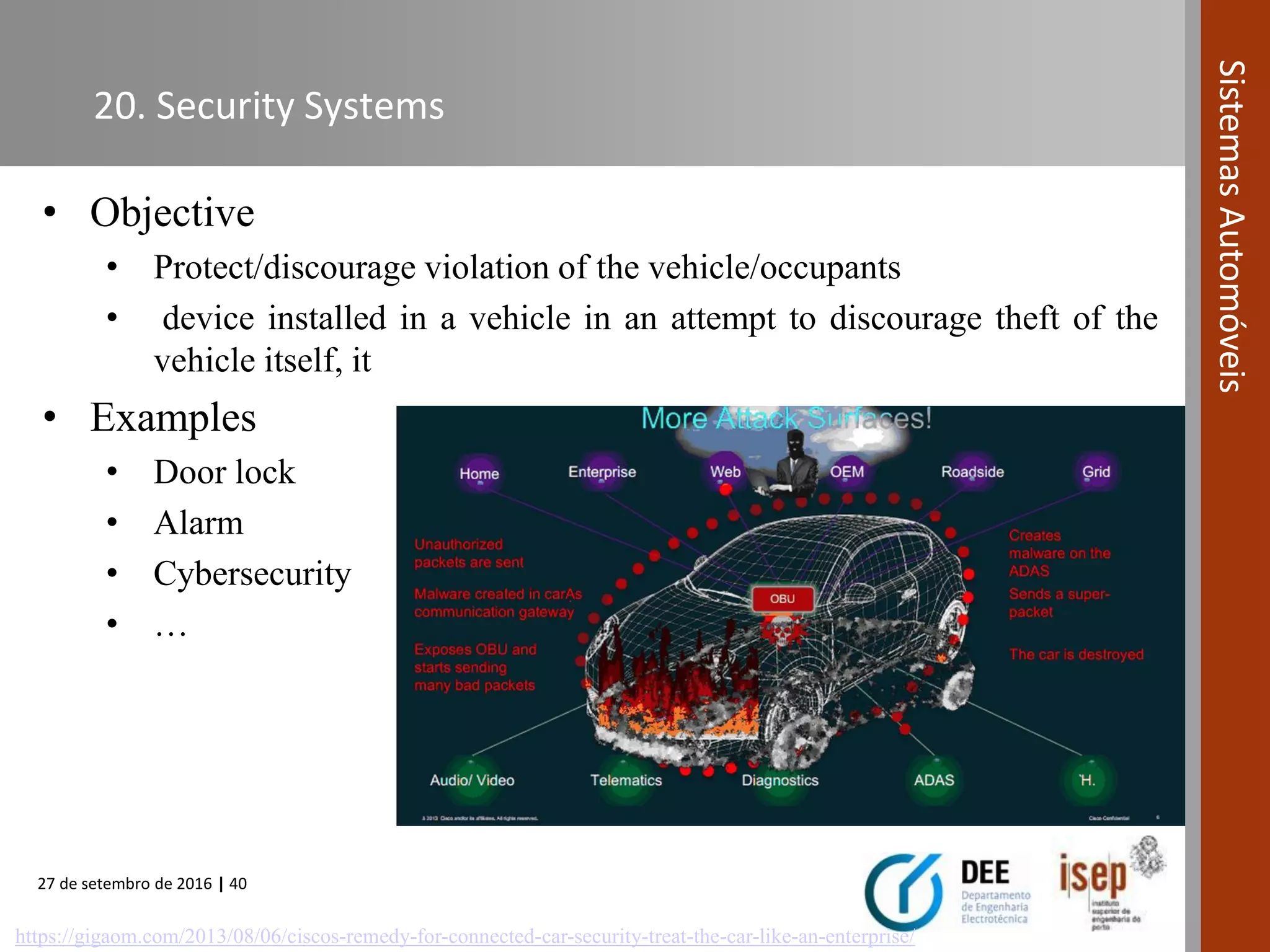 Automotive Systems course (Module 00) - automotive systems overview | PDF