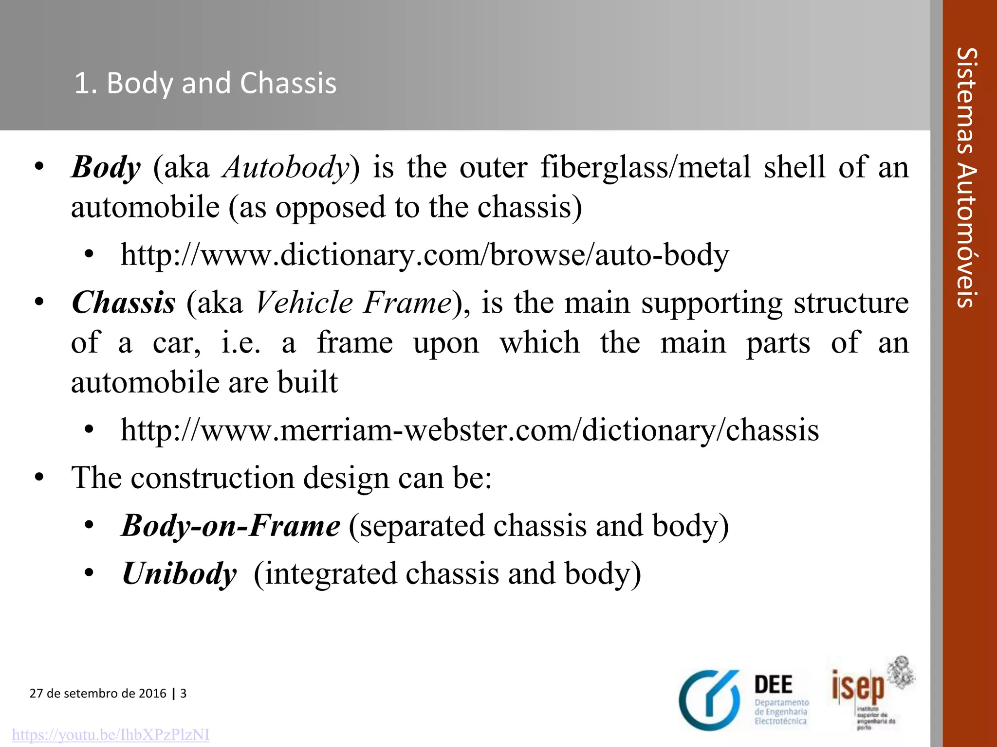 Automotive Systems course (Module 00) - automotive systems overview | PDF