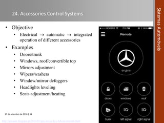 Automotive Systems course (Module 00) - automotive systems overview | PDF