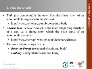 Automotive Systems course (Module 00) - automotive systems overview | PDF