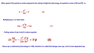 Schrodinger equation and its applications: Chapter 2 | PPTX