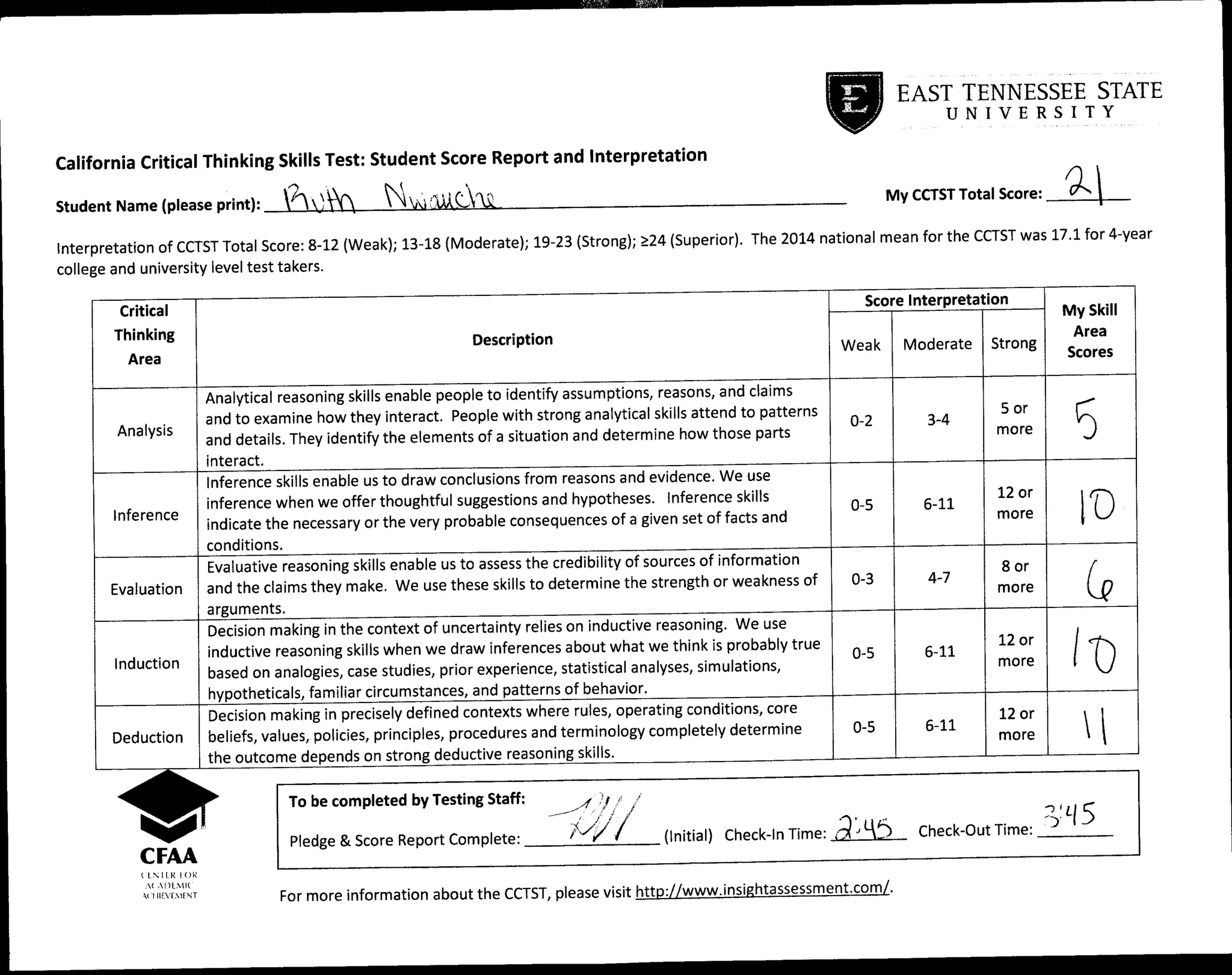 California Critical Thinking Skills Test_Nwauche | PDF