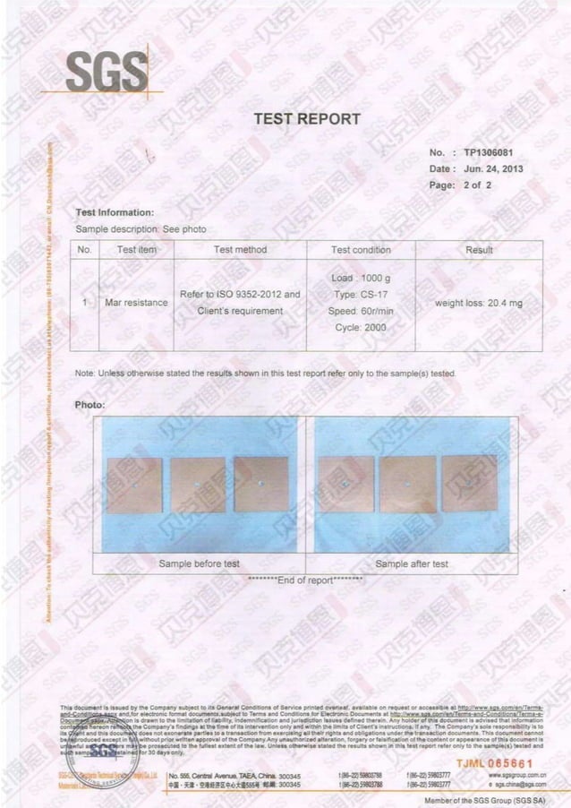 SGS-Mar resistance | PDF