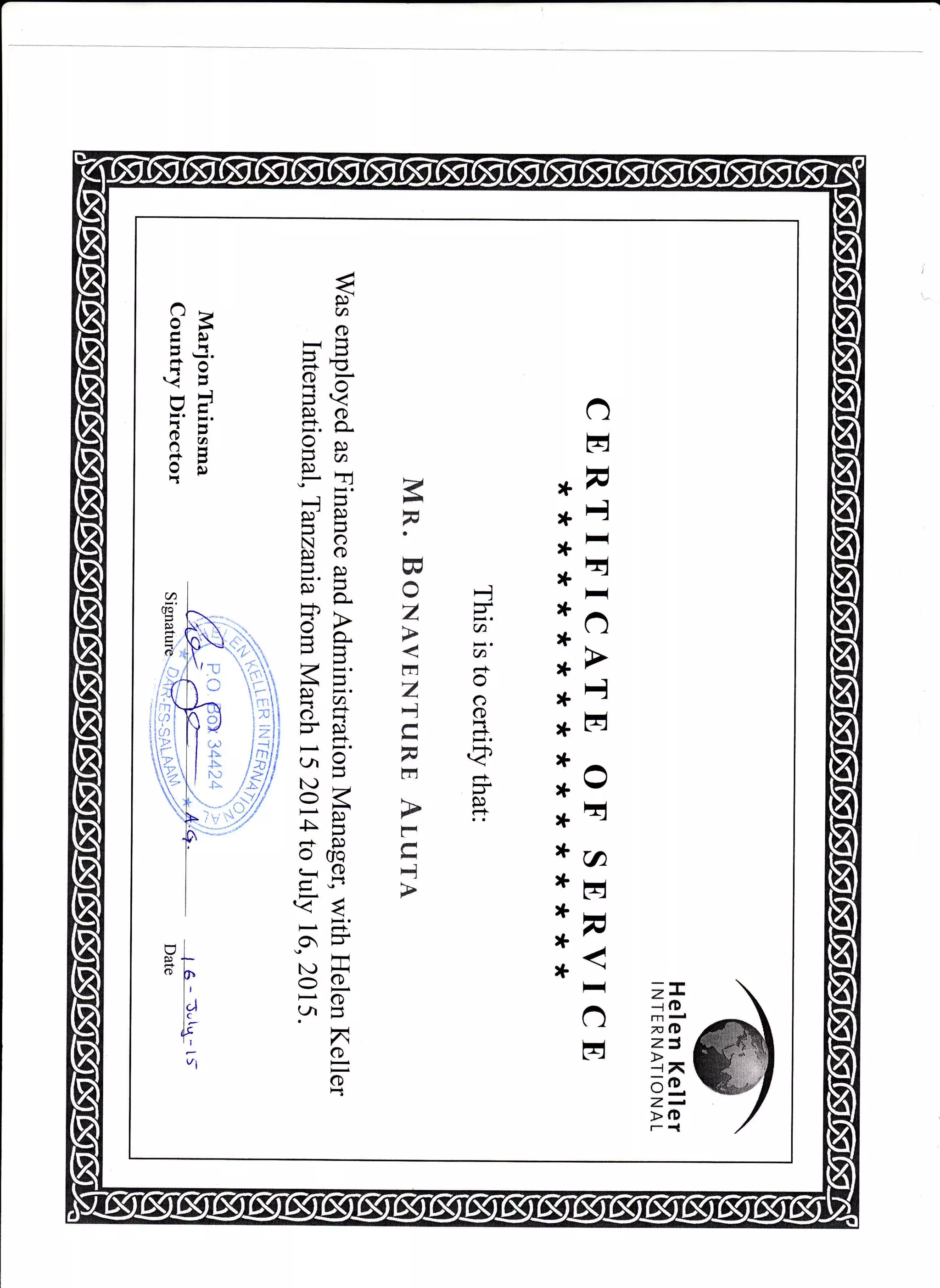 Certificate of Service | PDF