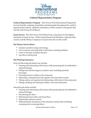 Cultural Rep Description-1 | PDF