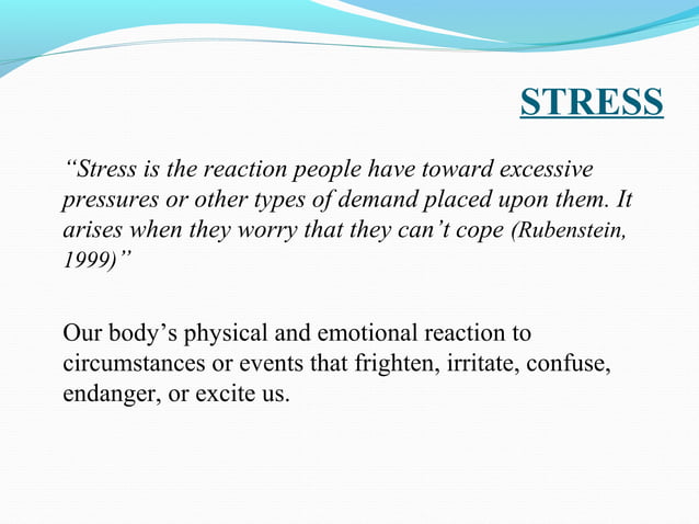 Stress & Sources of Stress | PPT