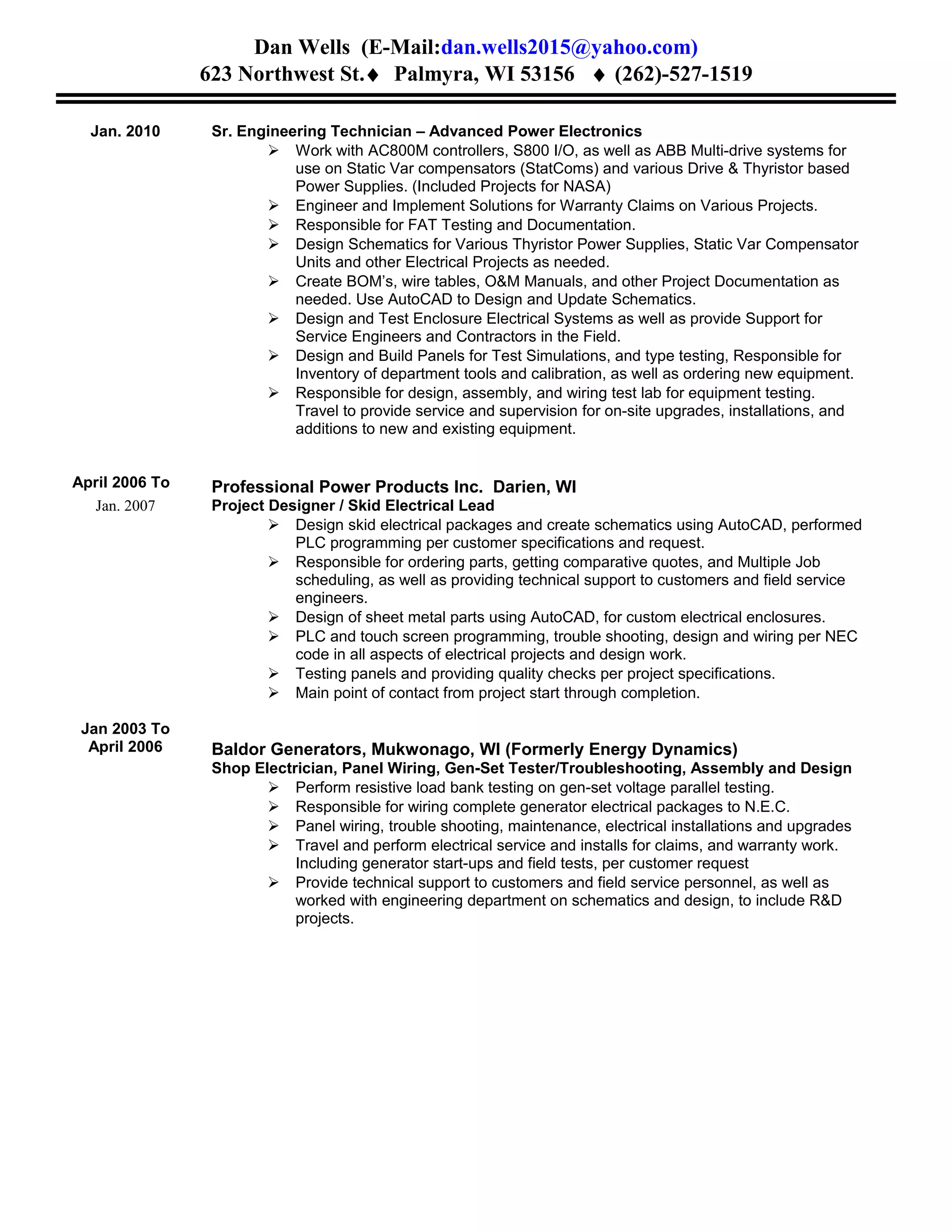 Dans Resume_2015 | DOC