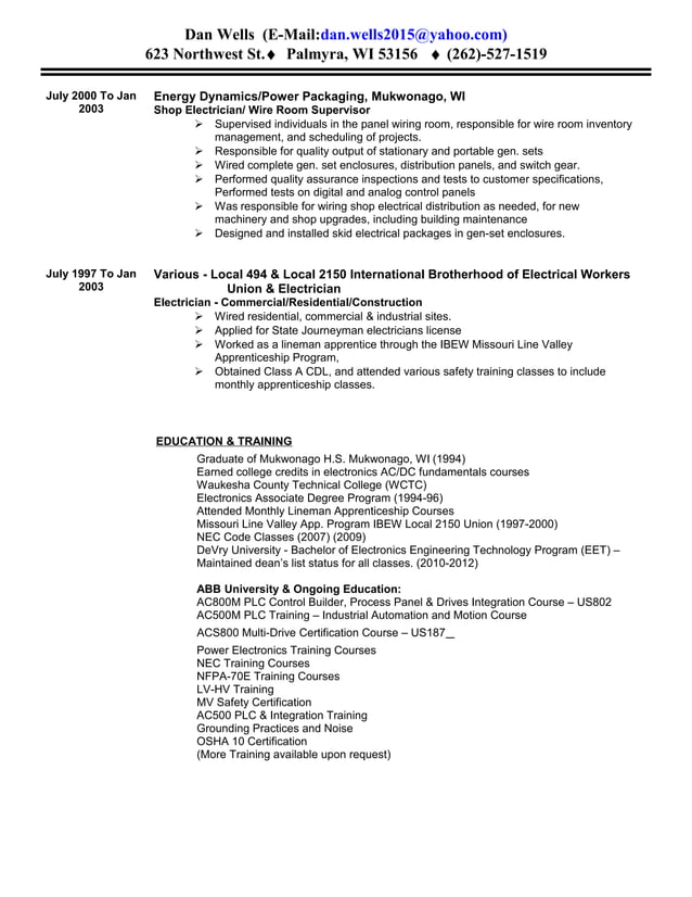 Dans Resume_2015 | DOC