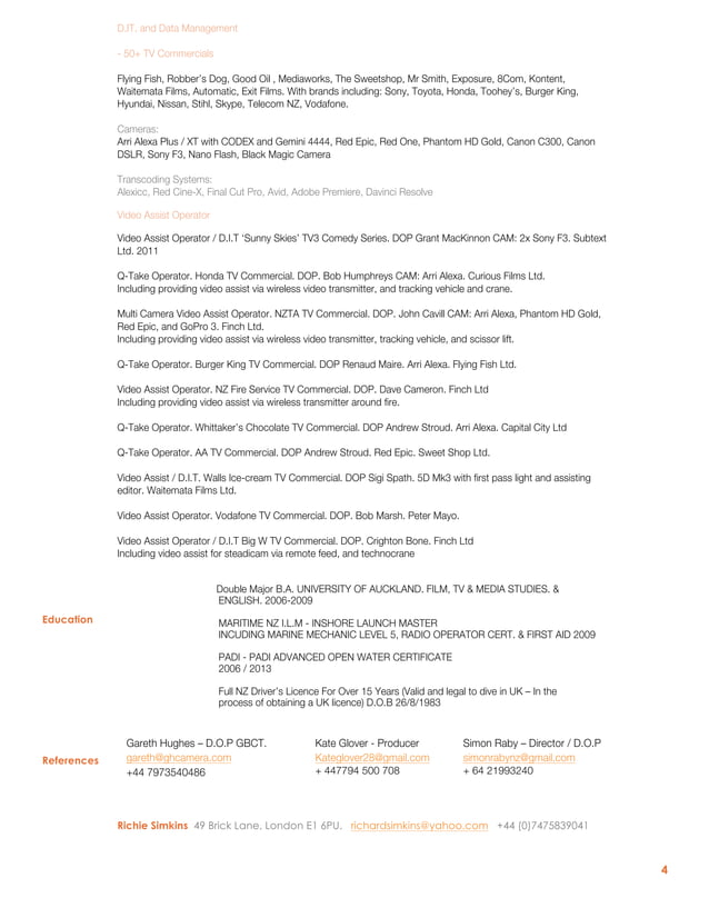 RSIMKINSCV_FEB16 | PDF