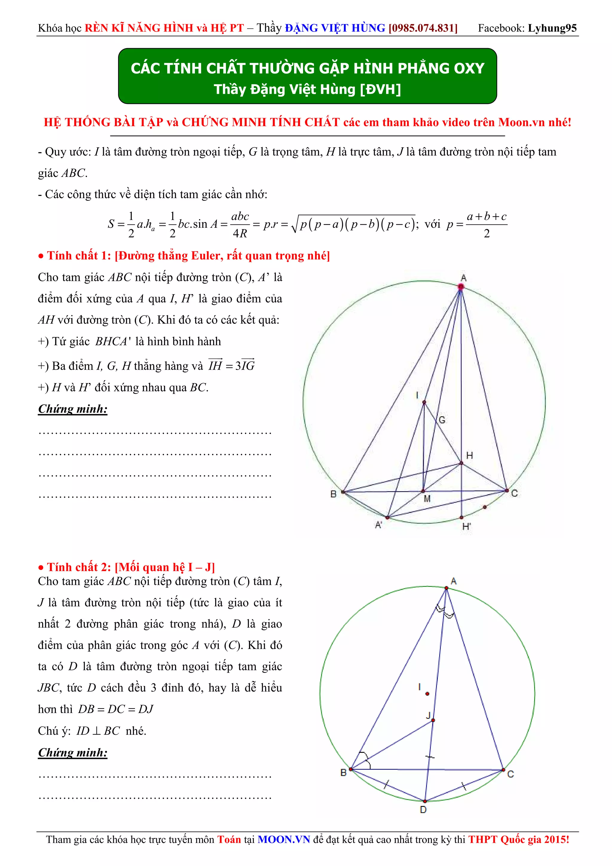 00 cac tinh chat hinh hoc phang oxy | PDF