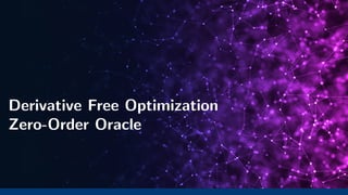 Derivative free optimization | PDF