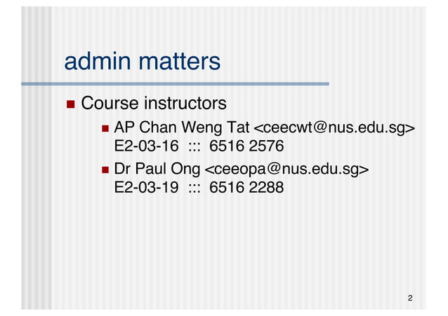 00 ce5809 introduction NUS Final Year Project | PDF