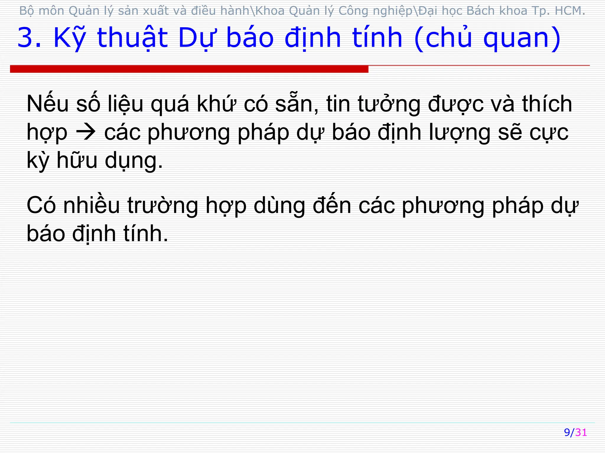 00 Chuong 2 - Kỹ thuật dự báo truong dai hoc bktphcm | PDF
