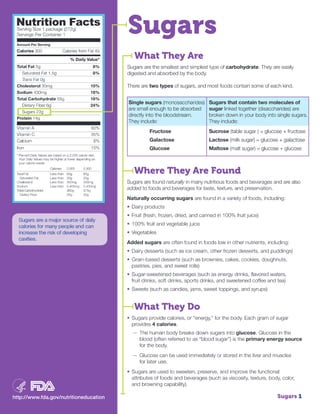 Understanding FDA Food Labels | PDF