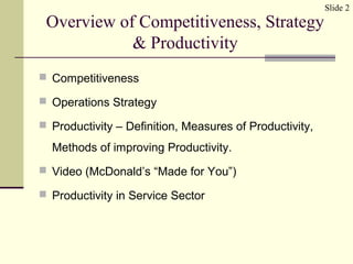 00 competitiveness stratategy & productivity | PPT