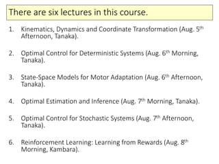 Computational Motor Control: Introduction (JAIST summer course) | PPT