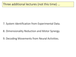 Computational Motor Control: Introduction (JAIST summer course) | PPT