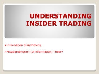SEBI (PROHIBITION OF INSIDER TRADING) REGULATIONS, 2015 | PPTX